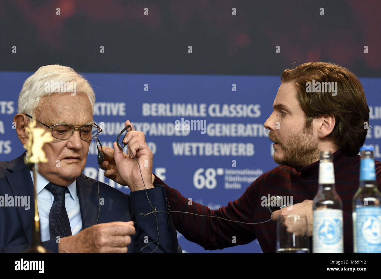 Jacques Lemoine (Engineer Flight AF123) and Daniel Brühl during the '7 ...
