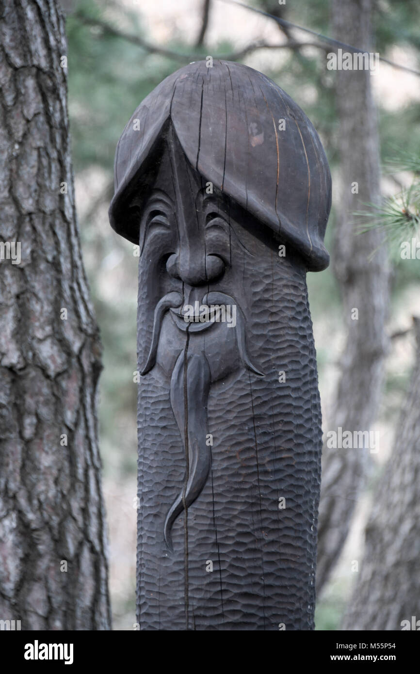 19 Febuary 2018, South Korea, Samcheok, Olympics: A wooden phallus ...