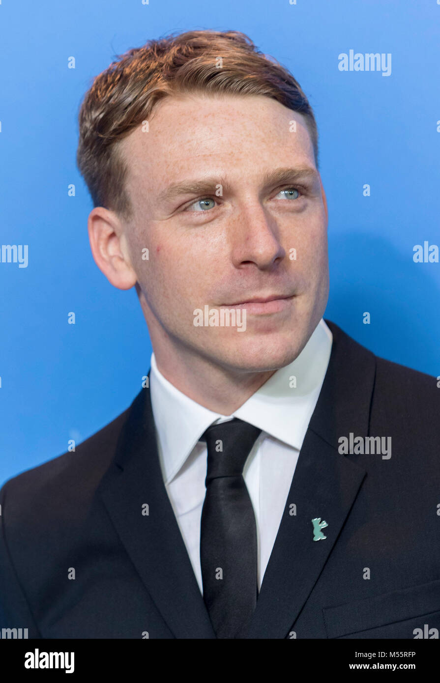 Berlin, Germany. 17th Feb, 2018. Edwin Thomas poses at the photo call of 'The Happy Prince ...