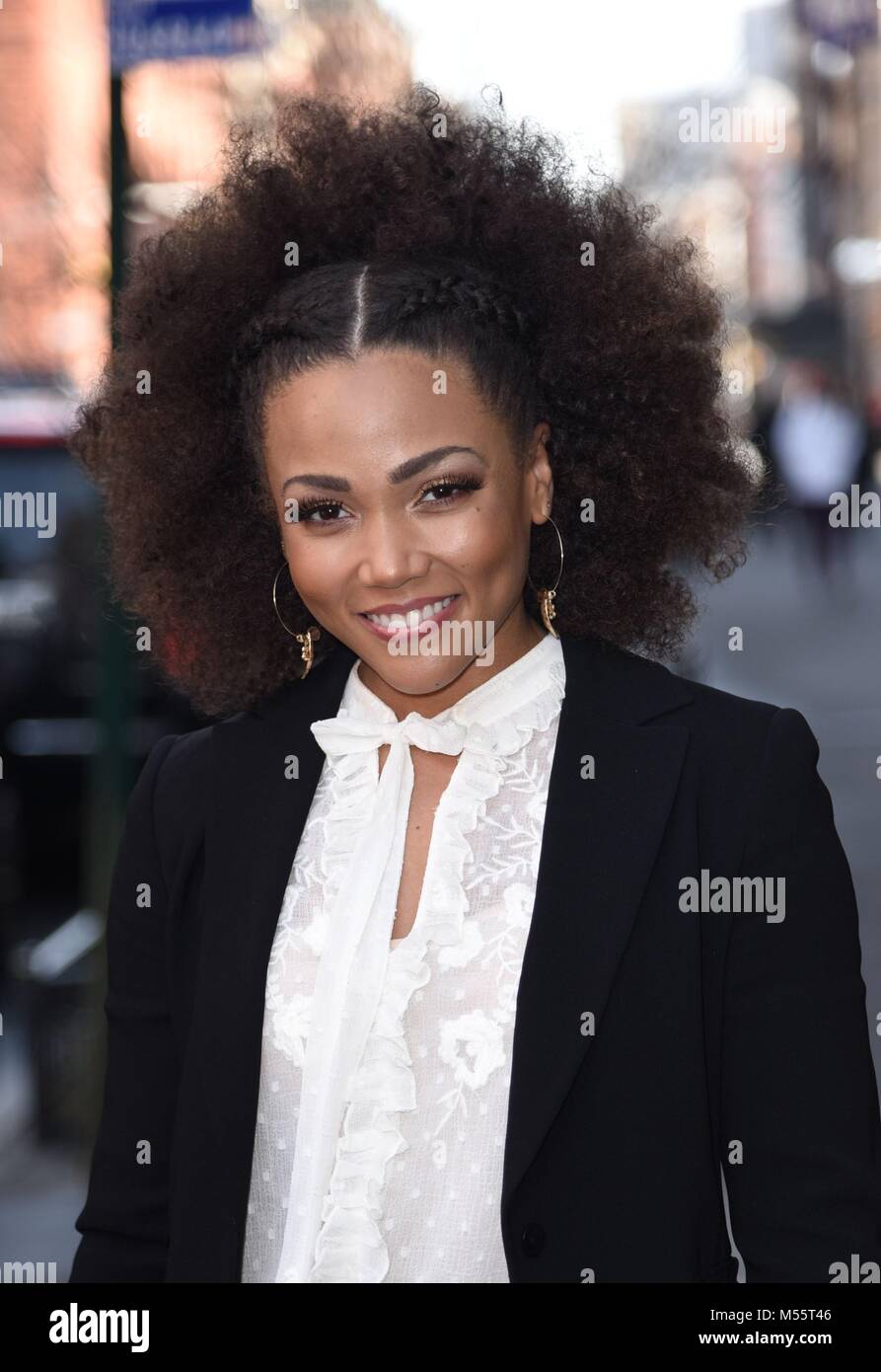 New York, NY, USA. 20th Feb, 2018. Jasmine Mathews, seen at BUILD ...