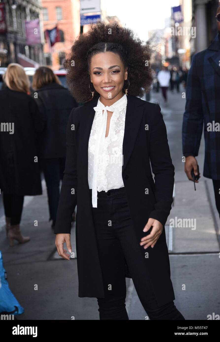 New York, NY, USA. 20th Feb, 2018. Jasmine Mathews, seen at BUILD ...