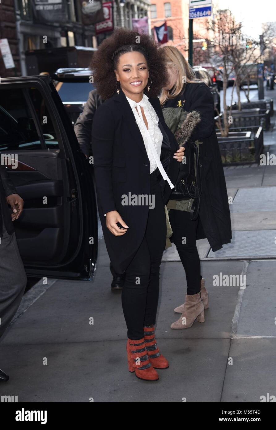 New York, NY, USA. 20th Feb, 2018. Jasmine Mathews, seen at BUILD ...
