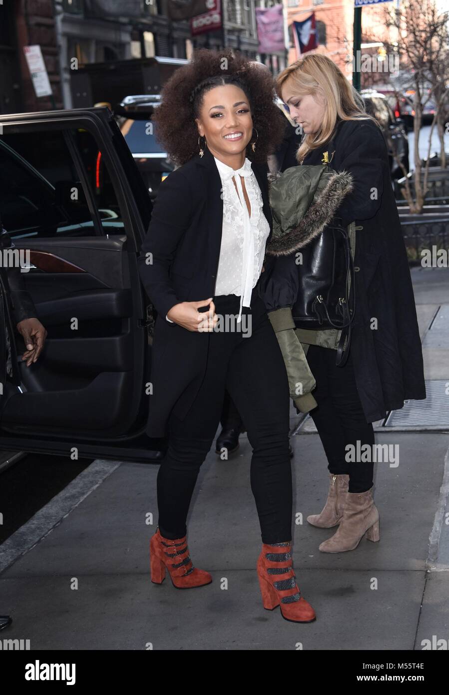 New York, NY, USA. 20th Feb, 2018. Jasmine Mathews, seen at BUILD ...