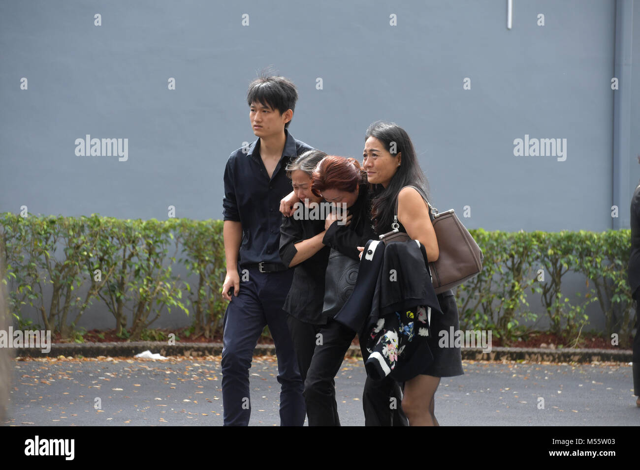 Fort Lauderdale, FL, USA. 20th Feb, 2018. Peter Wang, 15, who was among ...