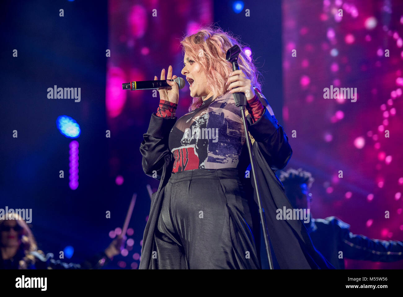 Manchester, UK. 20th February 2018. Grace Davies performs on the ...