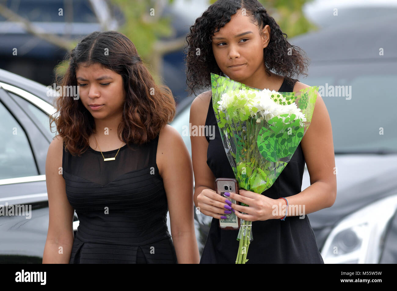 Fort Lauderdale, Florida, USA. 20th Feb, 2018. Peter Wang, 15, who was ...