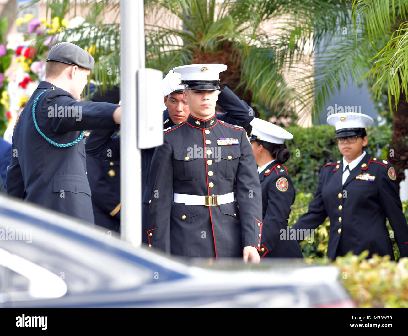Fort Lauderdale, Florida, USA. 20th Feb, 2018. Peter Wang, 15, who was ...