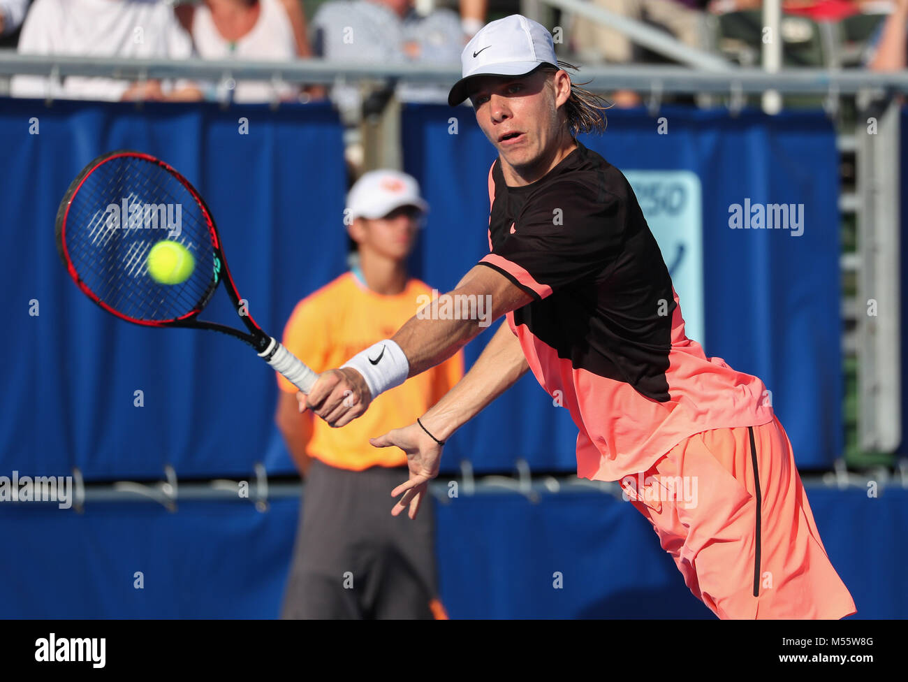 Hits backhand to denis shapovalov hi-res stock photography and images ...