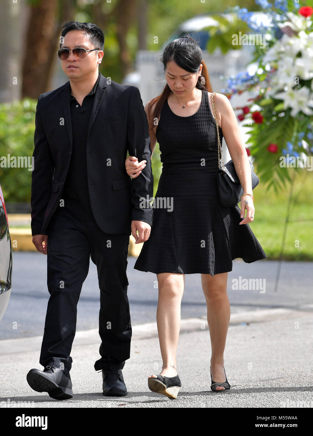 Fort Lauderdale, Florida, USA. 20th February, 2018. Peter Wang, 15, who ...