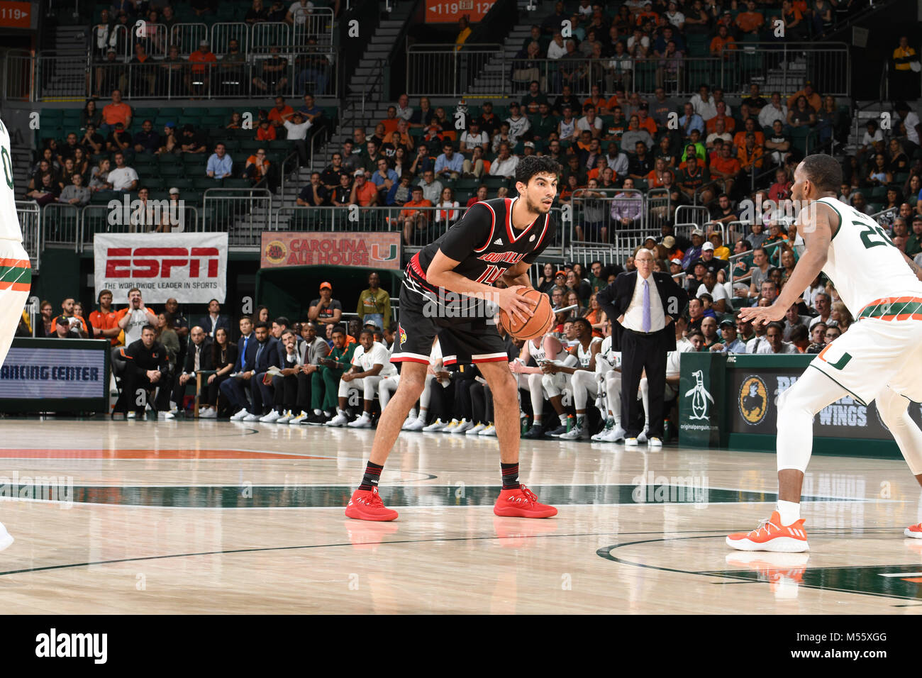 Coral Gables, Florida, USA. 24th Jan, 2018. Anas Mahmoud #14 of ...
