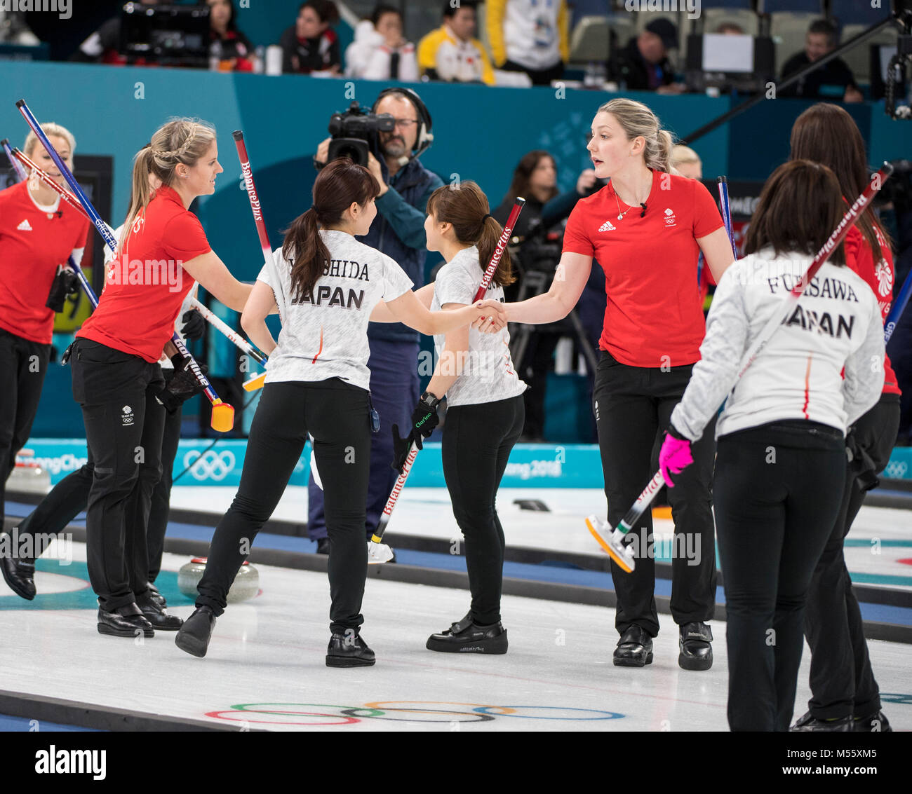 Japan's team, Satsuki FUJISAWA, Chinami YOSHIDA, Yumi SUZUKI, Yurika ...