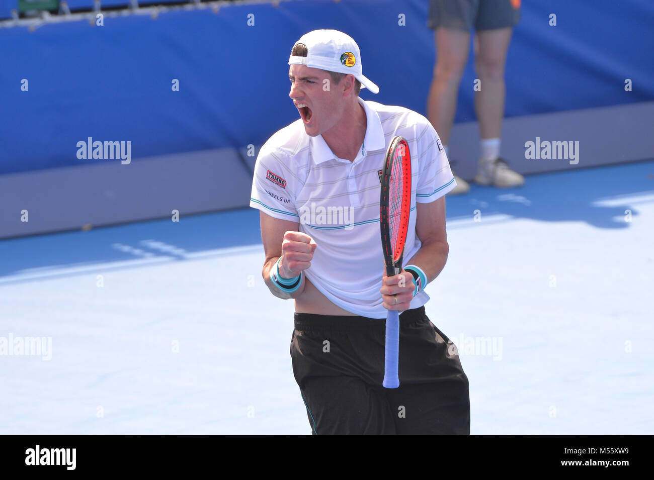 Delray Beach, Florida, USA. 20th Feb, 2018. John Isner Day 5 at the ...