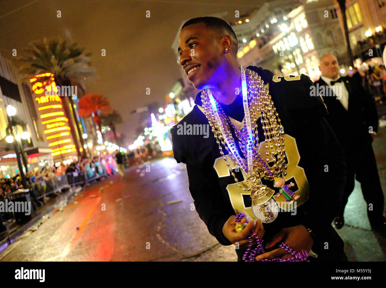 New orleans saints parade hi-res stock photography and images - Alamy