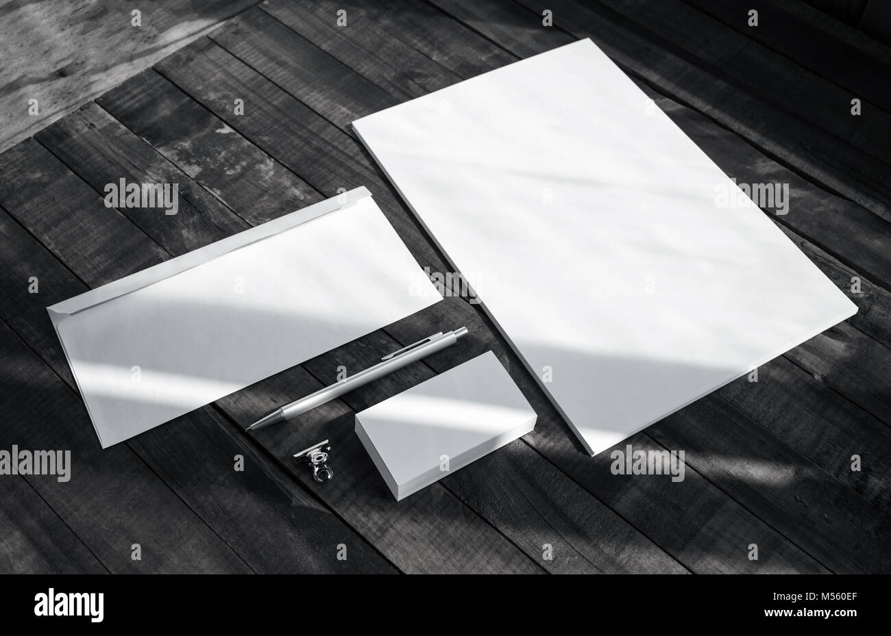 Blank identity template Stock Photo - Alamy