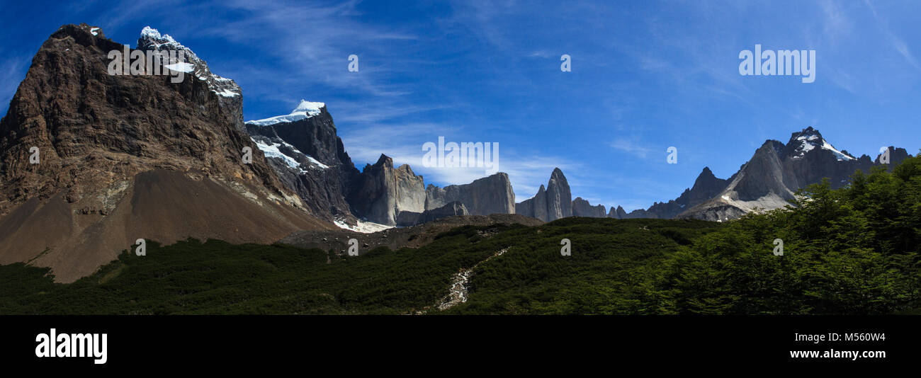 A panoramic view of the French valley section of the W walk hiking ...