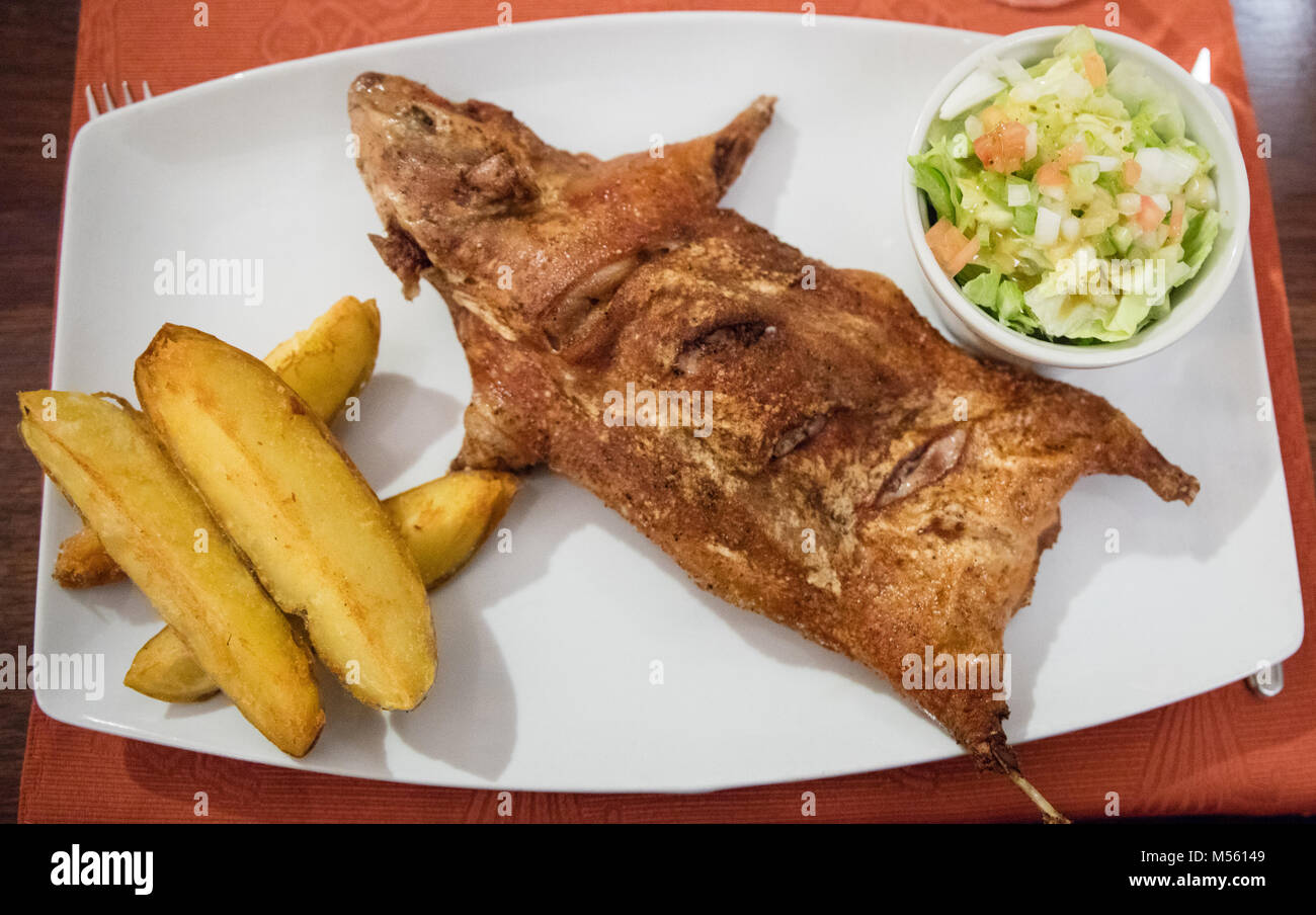 Cuy roast guinea pig inca hi-res stock photography and images - Alamy