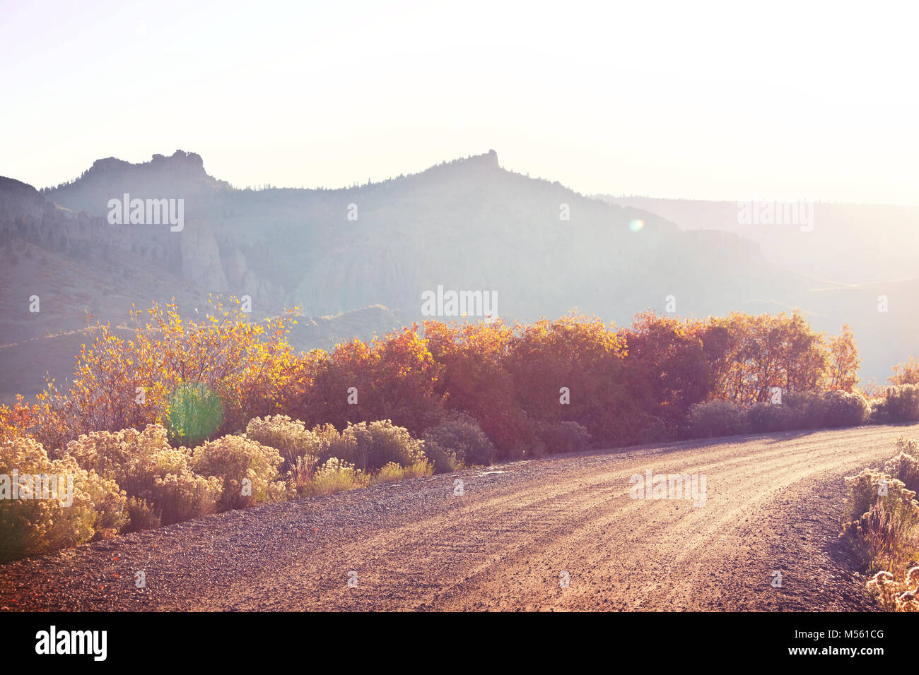 Road in prairie Stock Photo - Alamy