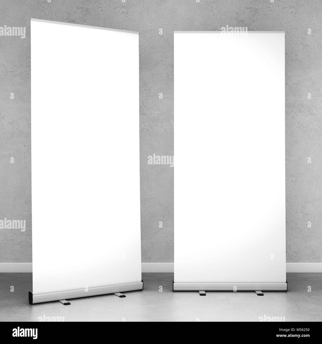 Exhibition stand 3d rendering Black and White Stock Photos & Images - Alamy