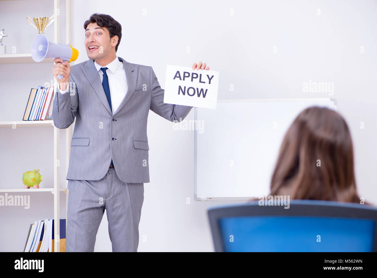 Business people in recruitment concept Stock Photo - Alamy