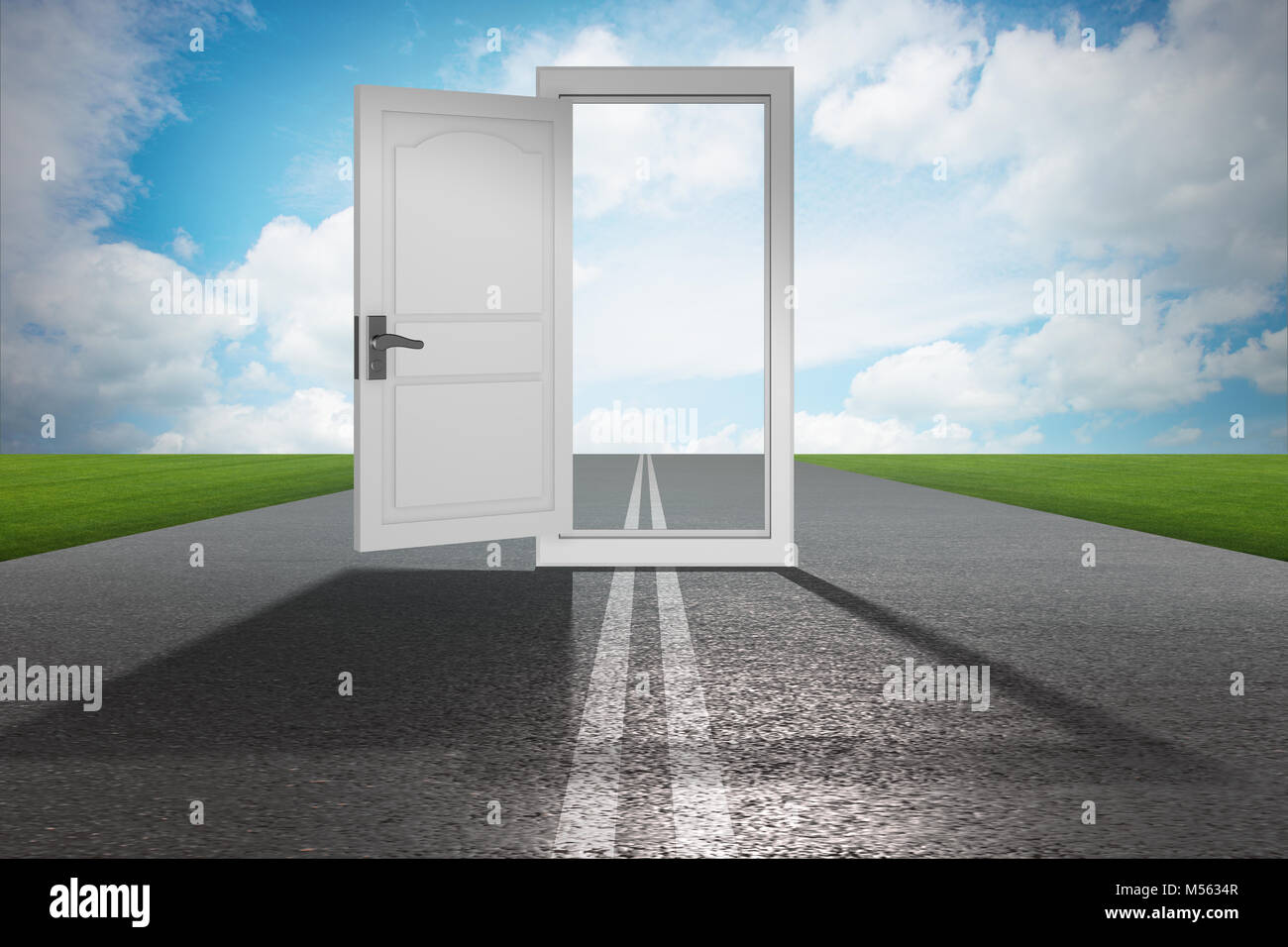Door into future in opportunities concept Stock Photo - Alamy