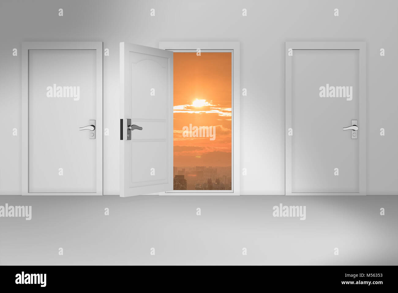 Concept choice many doors hi-res stock photography and images - Alamy