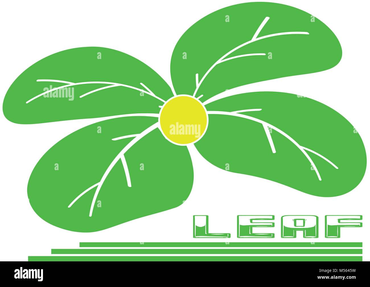 Logo Leaf - vector Stock Vector Image & Art - Alamy