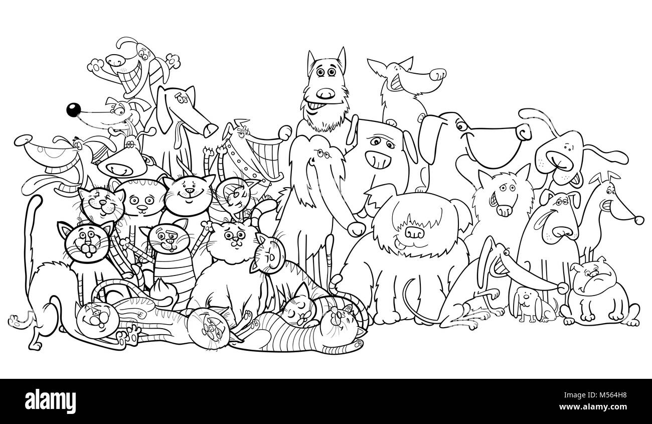 Dog kitten characters cartoon Cut Out Stock Images & Pictures - Alamy