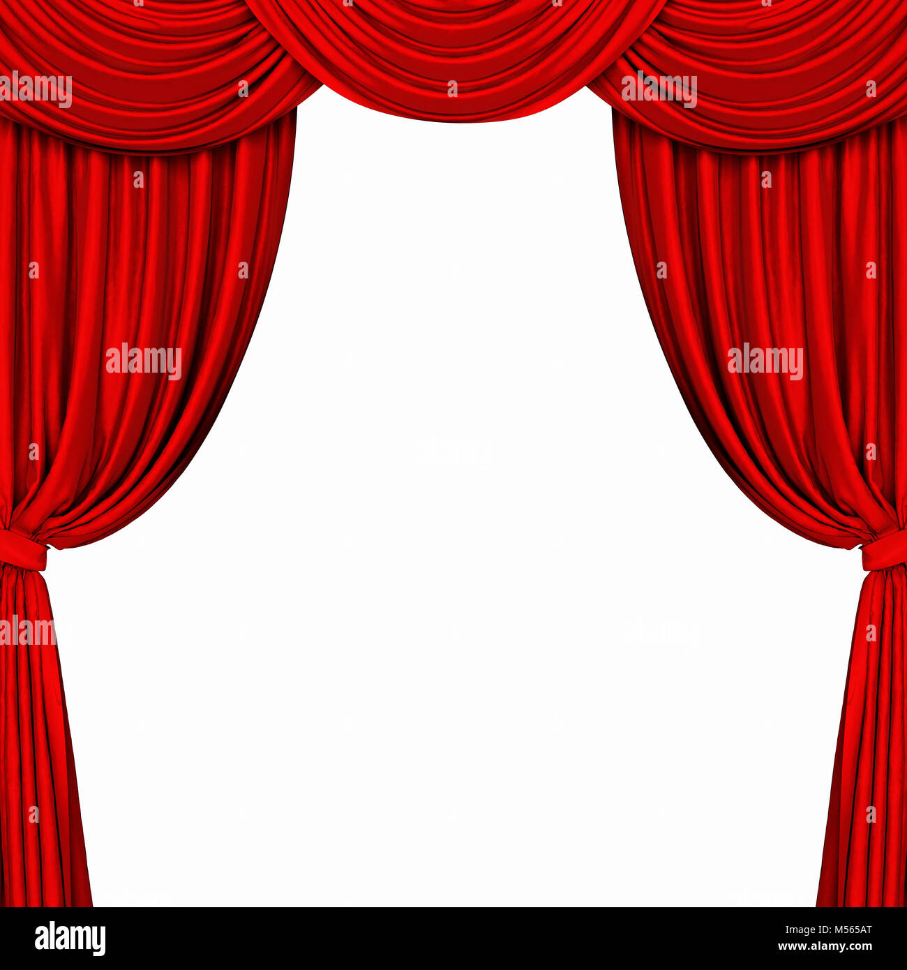 Red curtain isolated hi-res stock photography and images - Alamy
