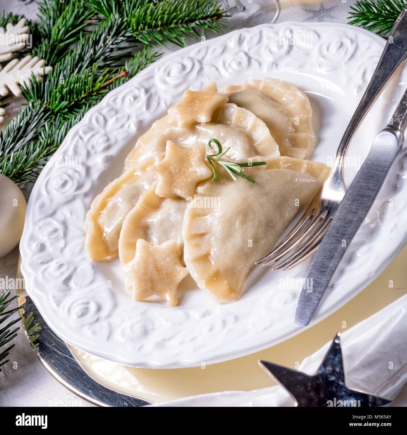 traditional christmas pierogi Stock Photo - Alamy