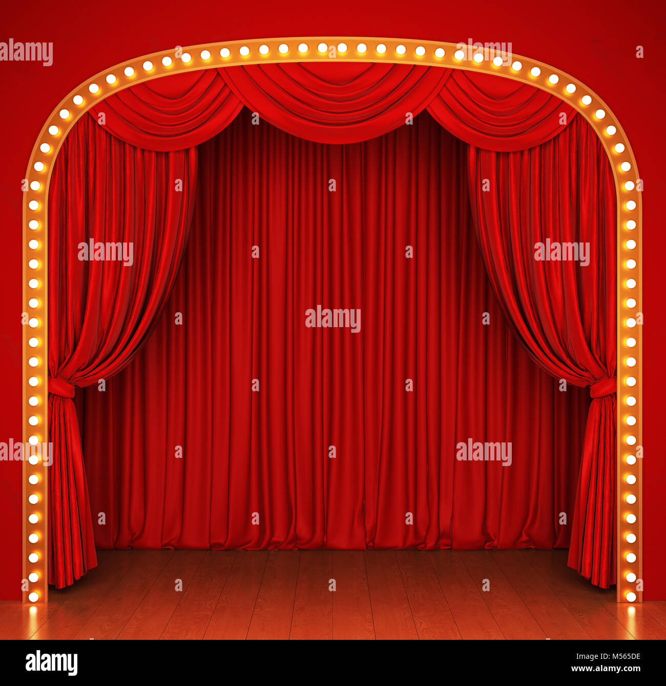 Stage curtain lighting hi-res stock photography and images - Alamy