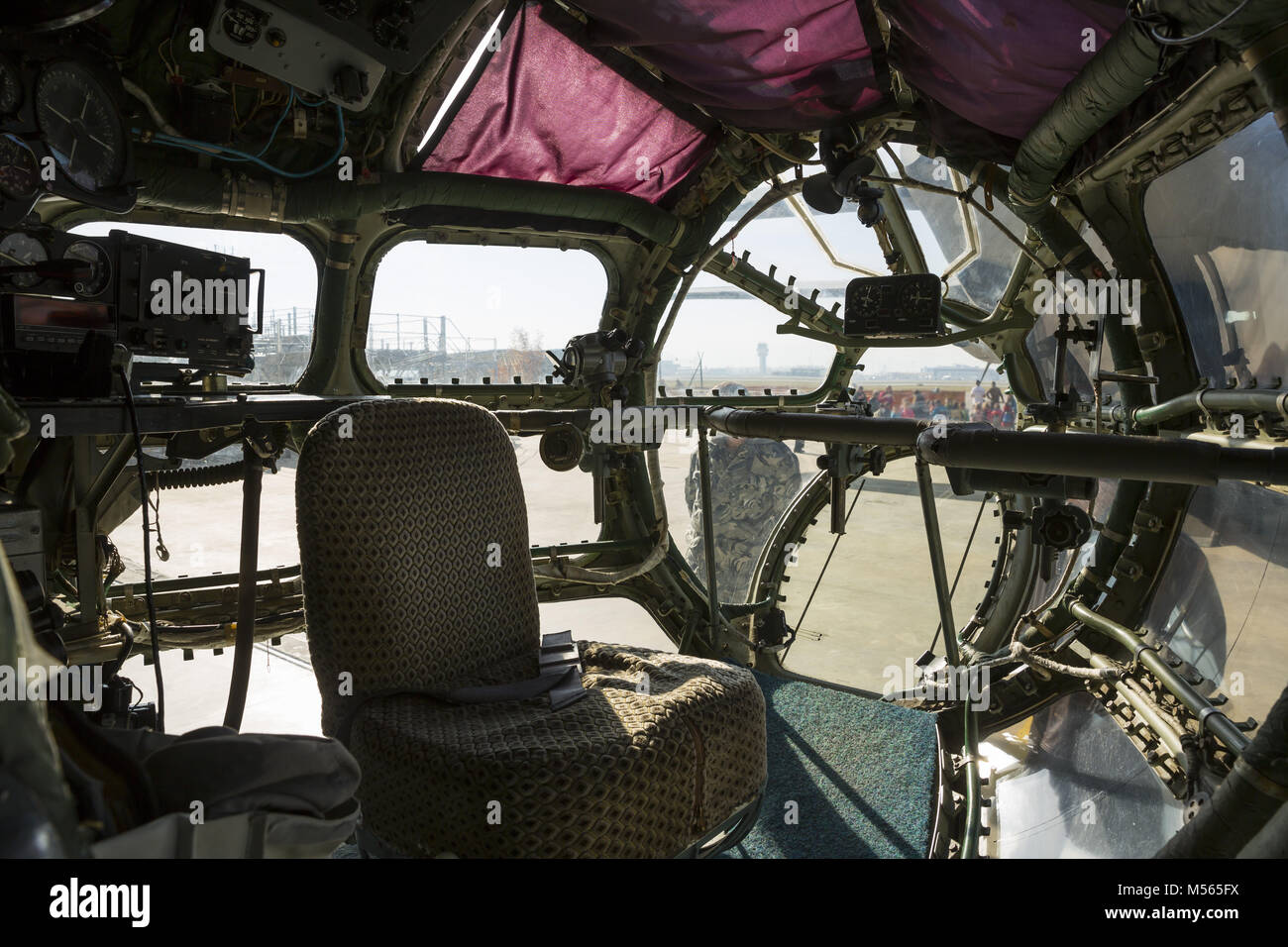 Inside of an airplane Stock Photo - Alamy
