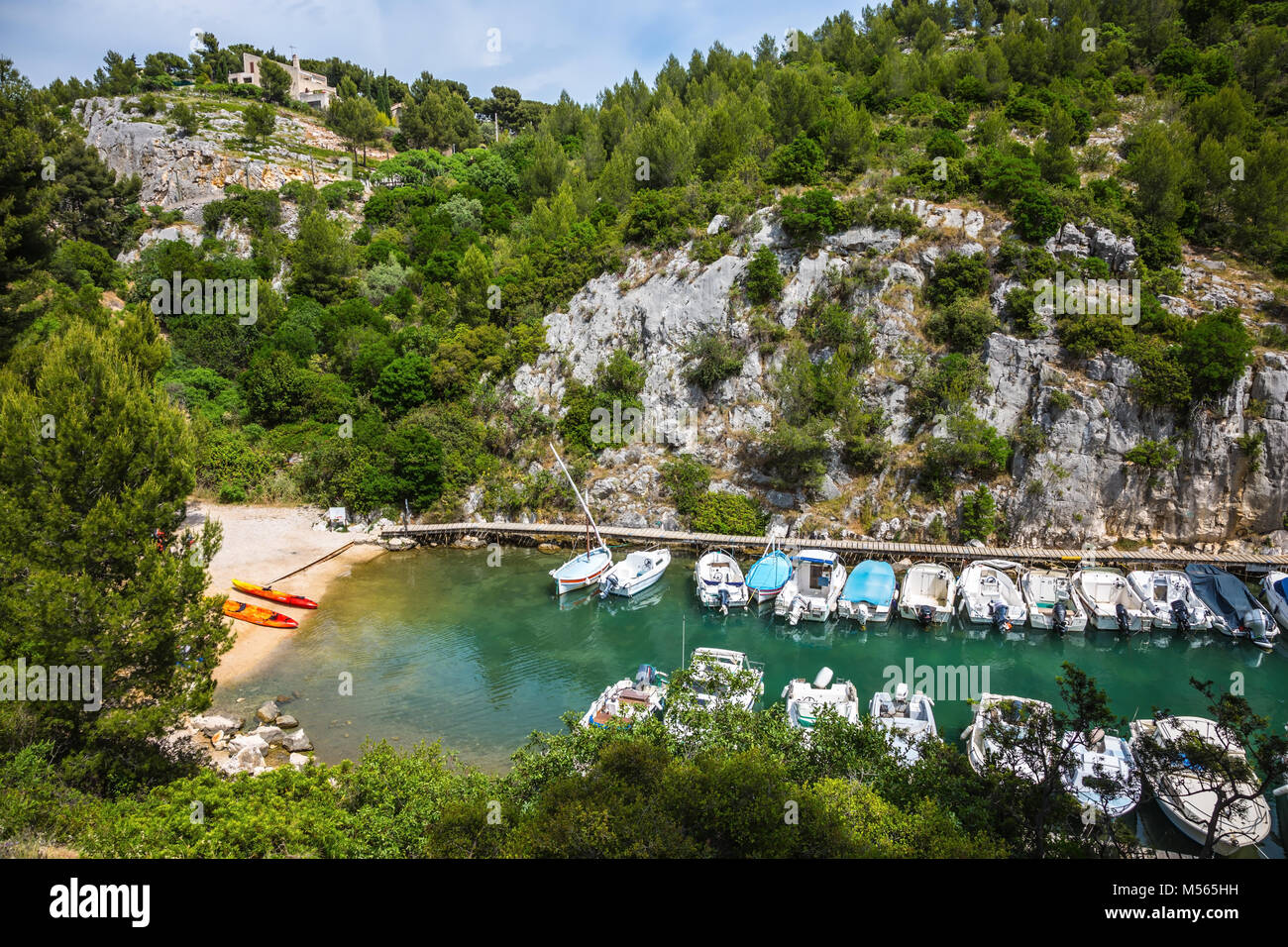 Calanque National Park - small fjord Stock Photo - Alamy
