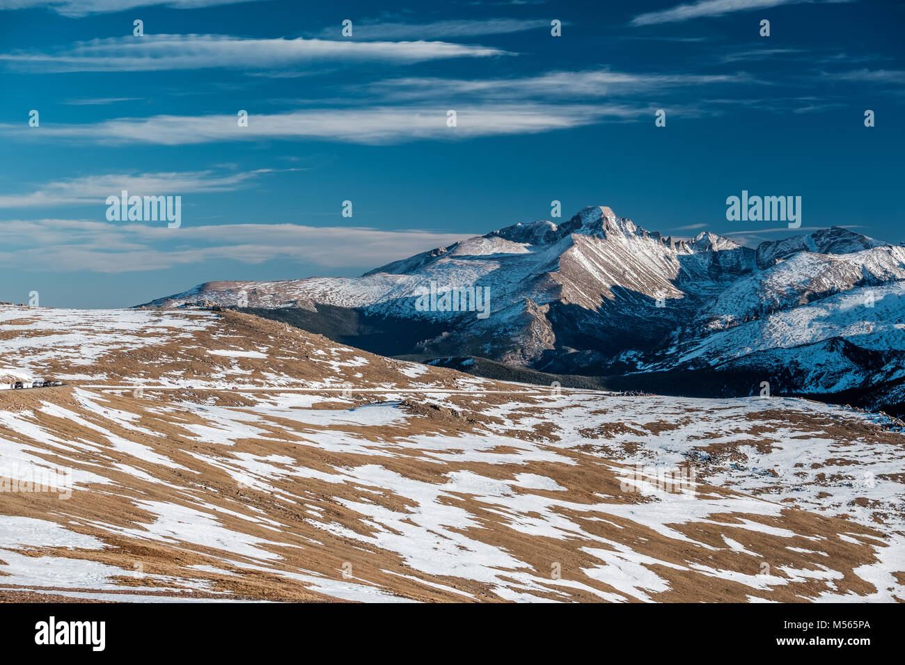 High alpine tundra landscape with mountains Stock Photo - Alamy