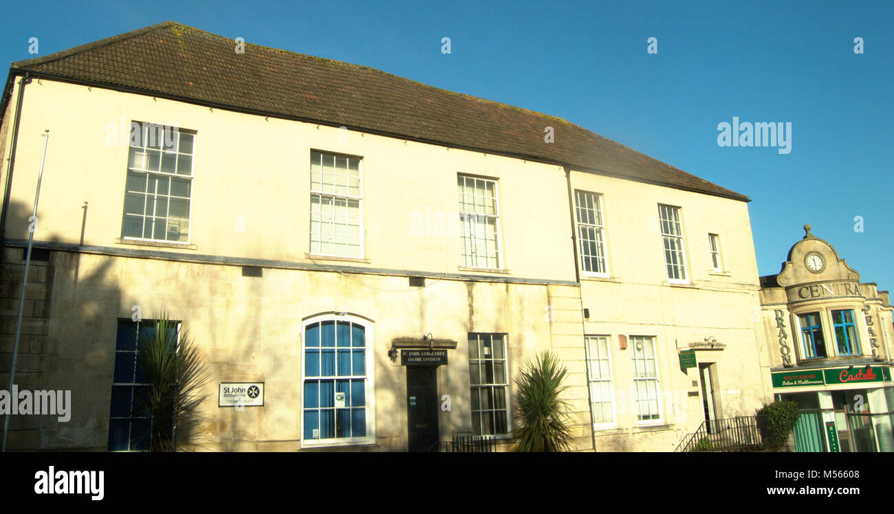 Historic buildings in Frome, Somerset, England Stock Photo - Alamy