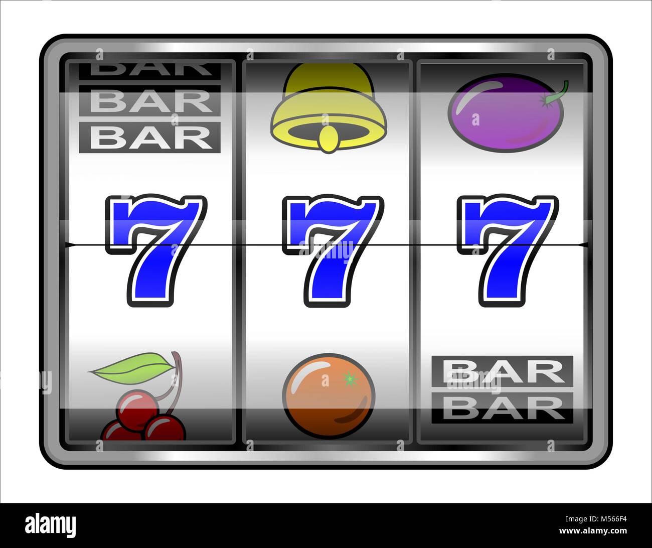 Triple seven slot machine win hi-res stock photography and images - Alamy