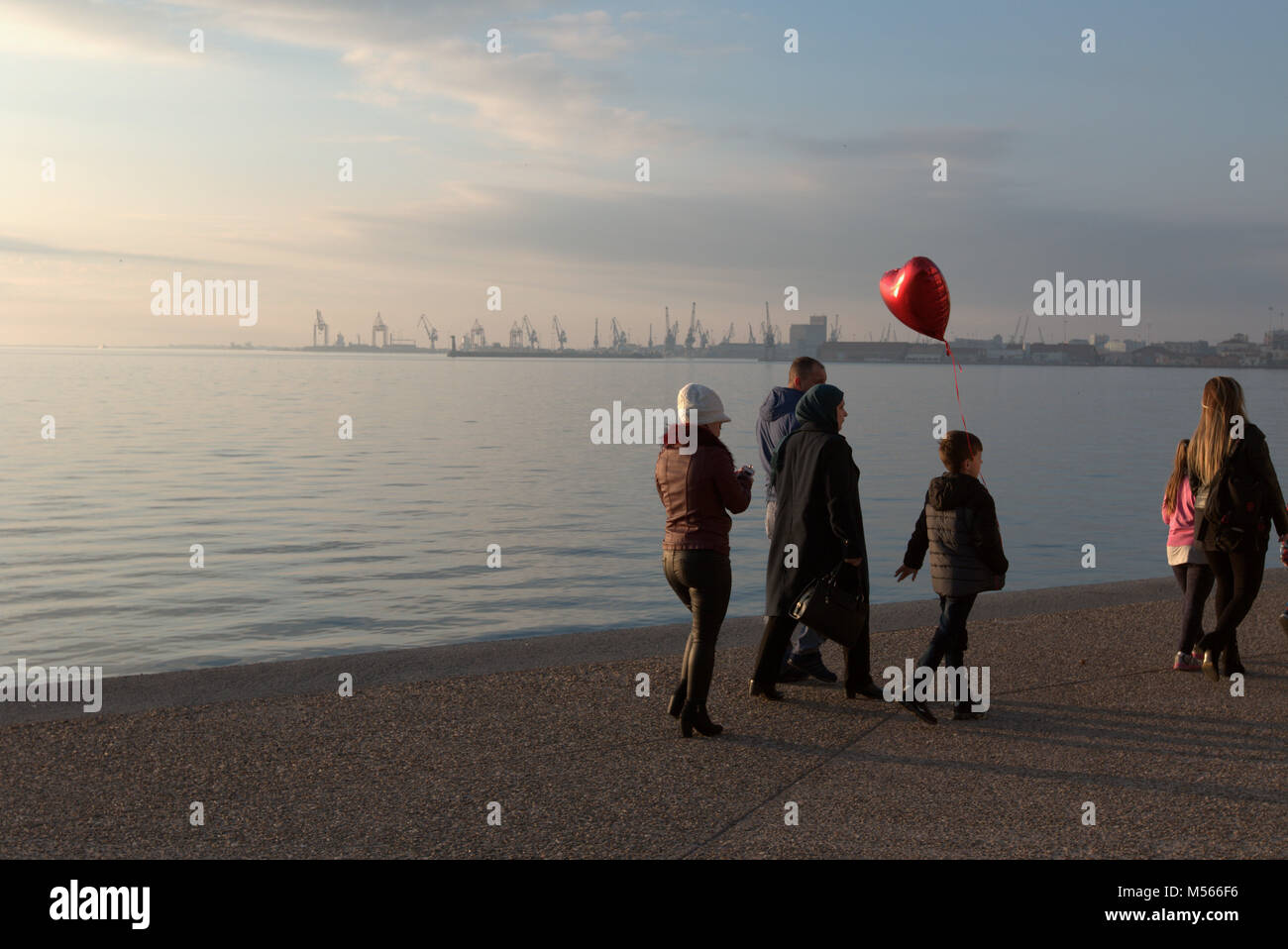 Walking sea promenade greece hi-res stock photography and images - Alamy