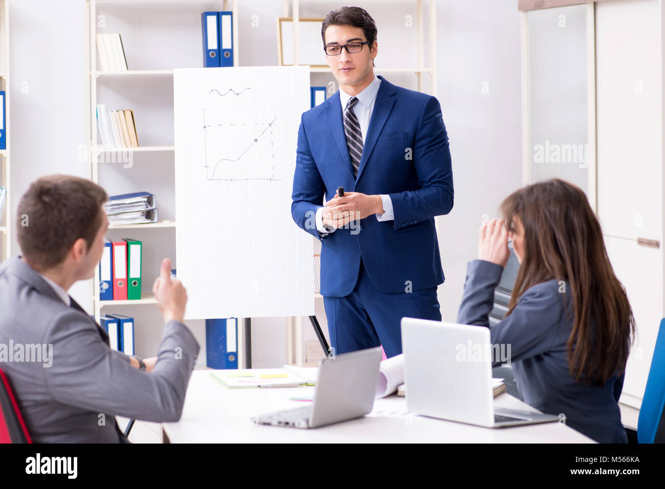 Business meeting with employees in the office Stock Photo - Alamy