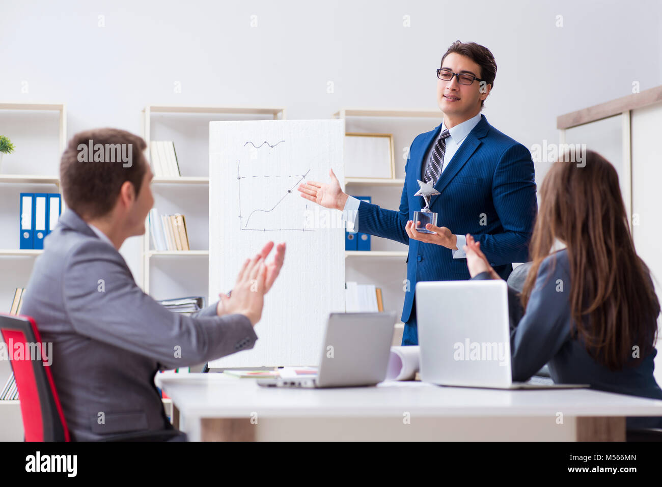 Business meeting with employees in the office Stock Photo - Alamy