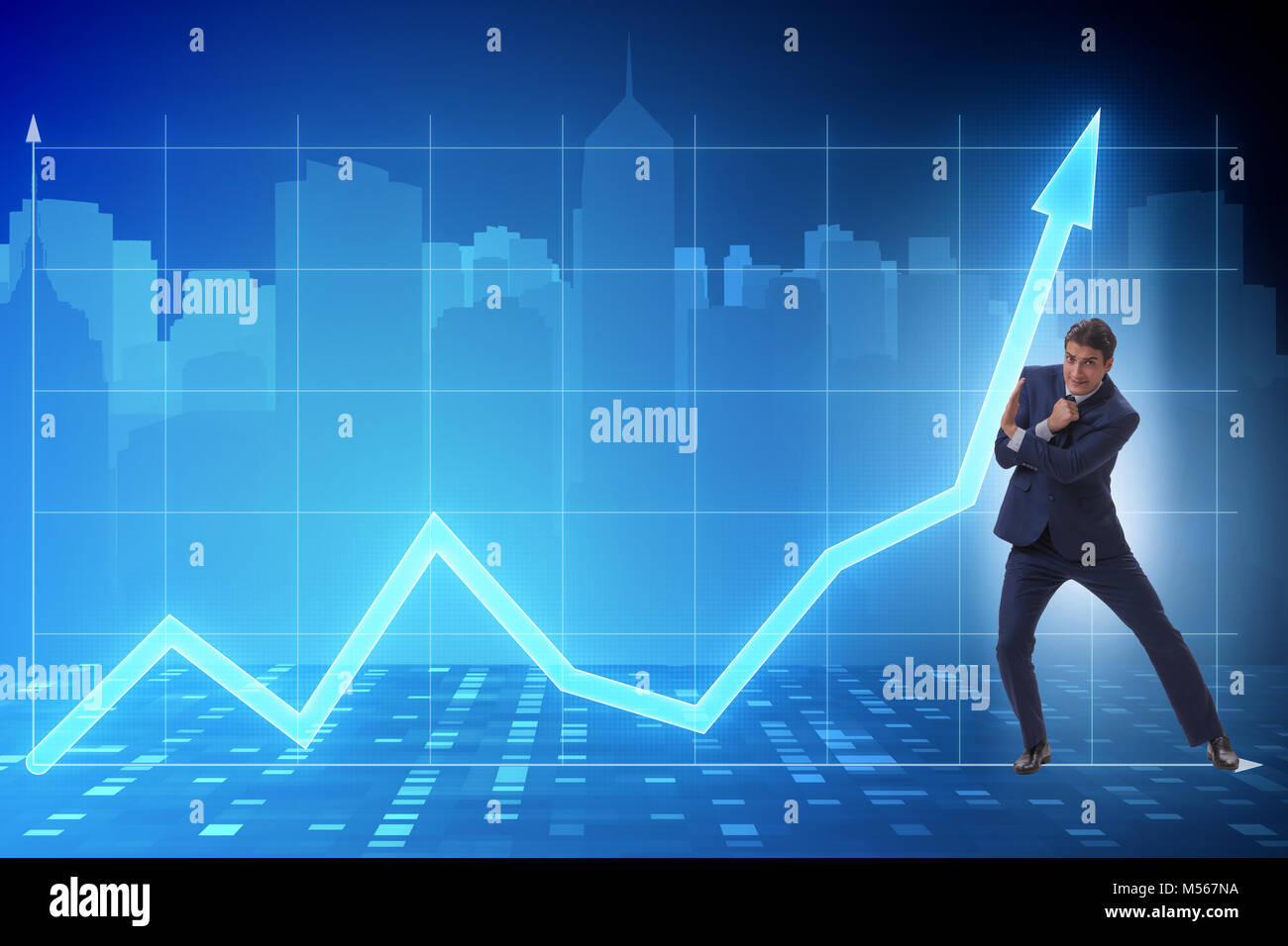 Businessman trying to help hi-res stock photography and images - Alamy