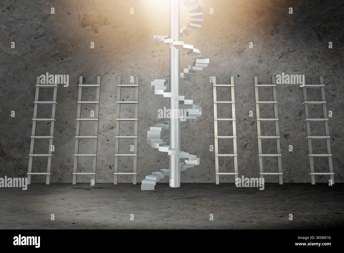 Different ladders in career progression concept Stock Photo - Alamy