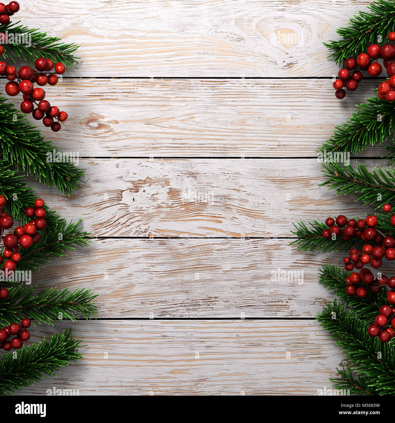 3D rendering light christmas wooden background Stock Photo - Alamy