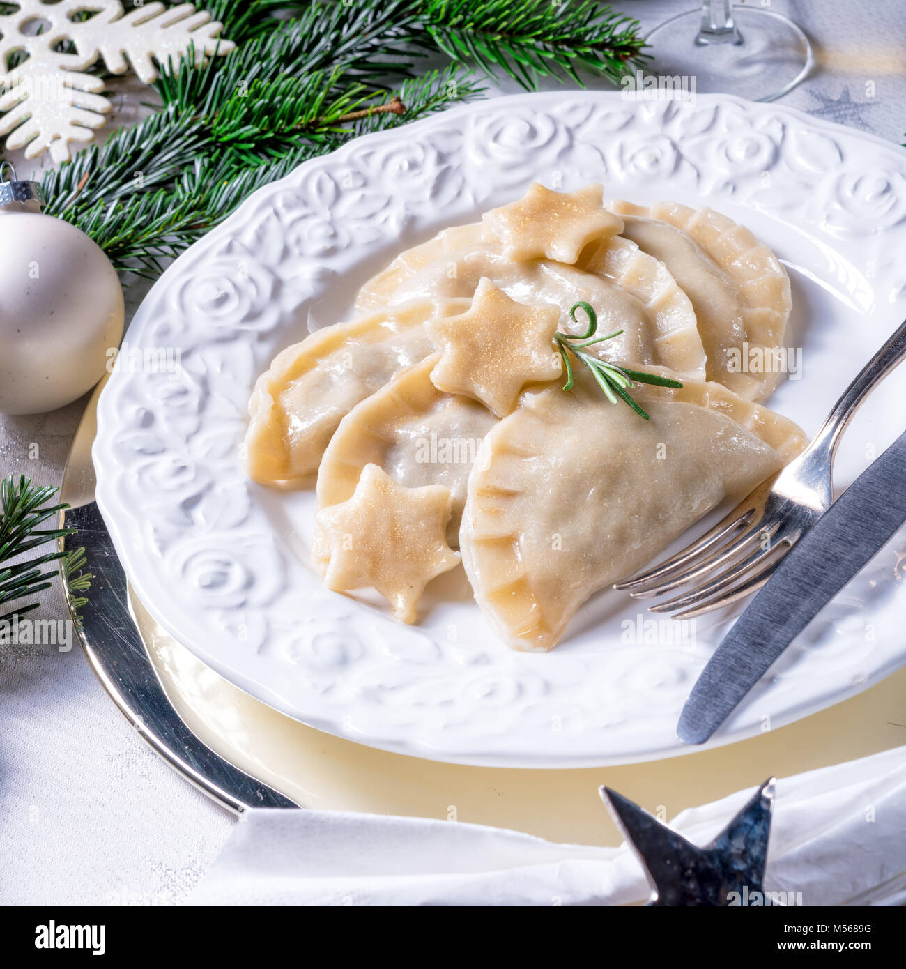traditional christmas pierogi Stock Photo - Alamy