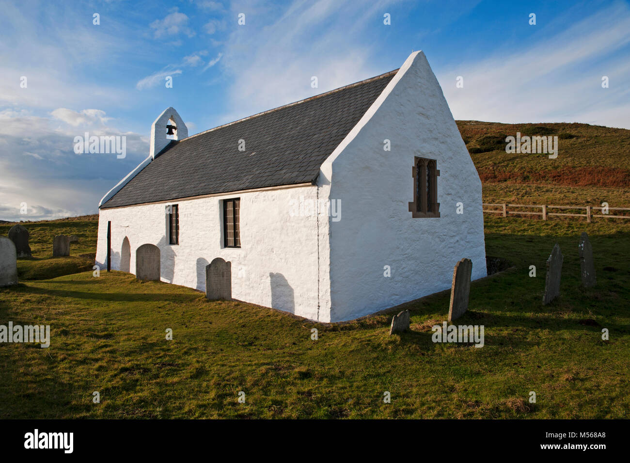 The church at Mwnt dates back to the early 1400's, standing on the site ...