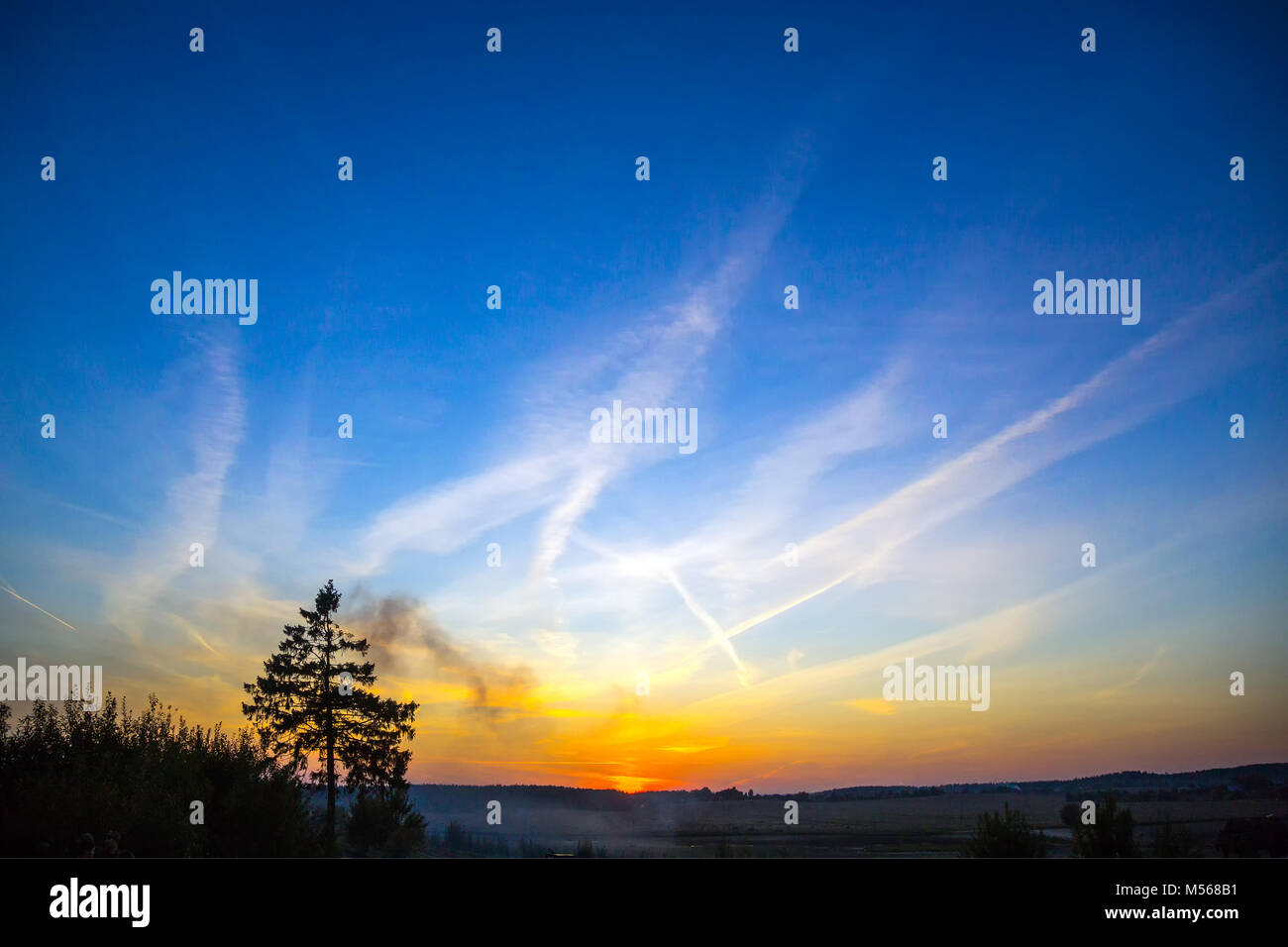 the color of the sky at sunset Stock Photo - Alamy