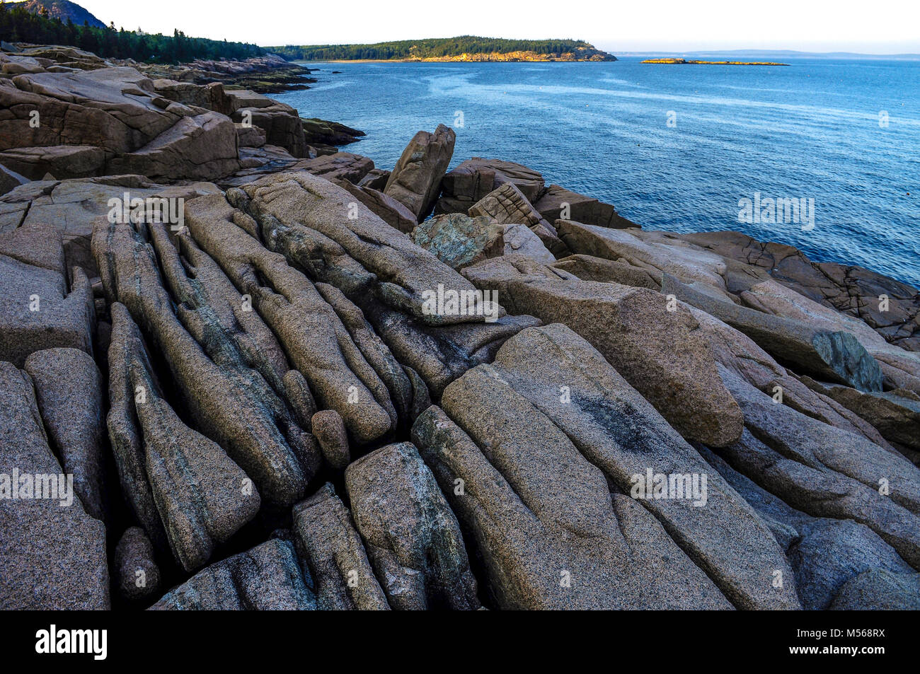 Ocean Path View, Acadia National Park, Maine Stock Photo - Alamy