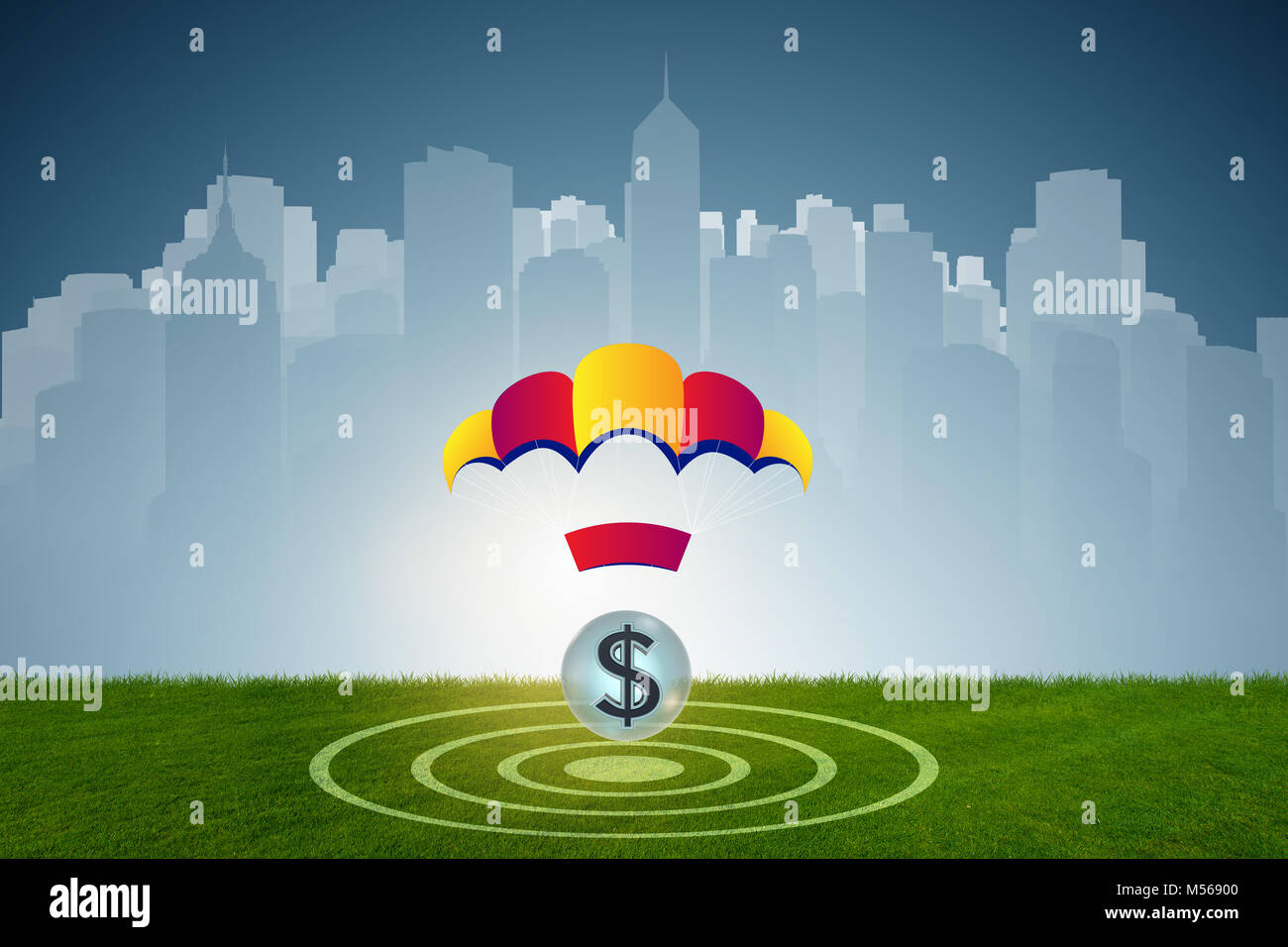 Golden parachute worker hi-res stock photography and images - Alamy