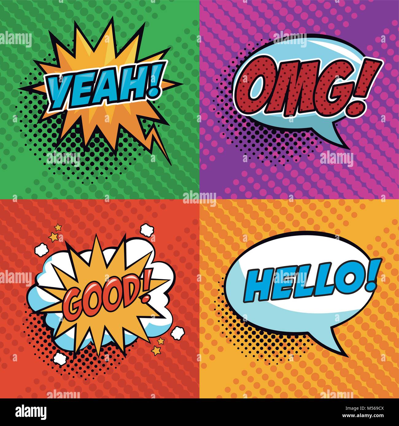 Pop art expressions Stock Vector Image & Art - Alamy