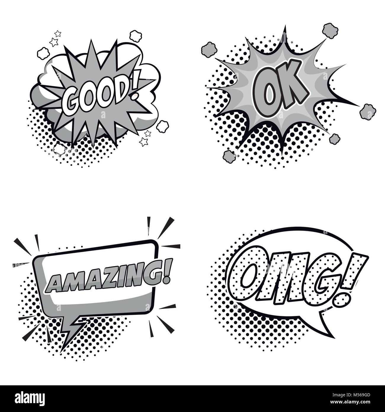 Pop art expressions Stock Vector Image & Art - Alamy