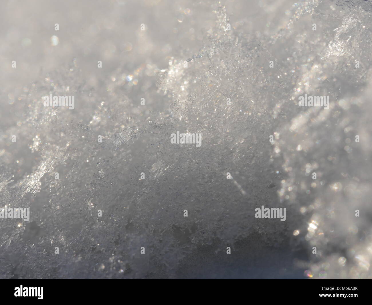 snow close-up crystal Stock Photo - Alamy