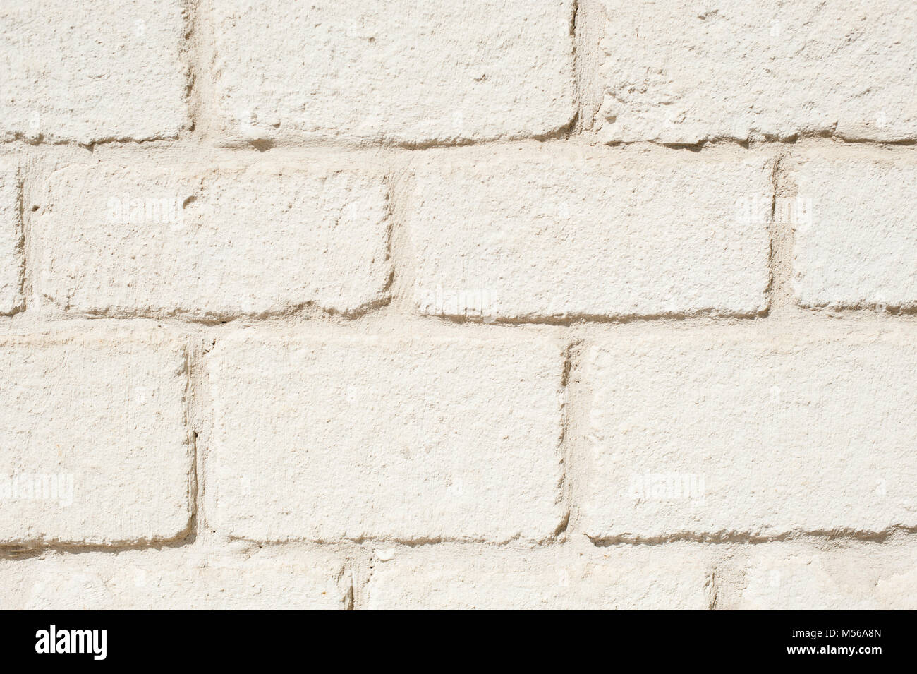wall of concrete blocks lit by daylight Stock Photo - Alamy